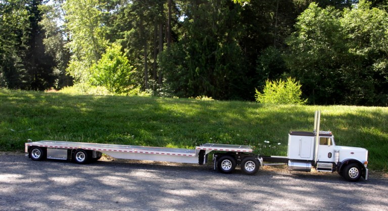 48′ Drop Deck Spread Axle Trailer | Custom Aluminum Flatbed Trailers ...