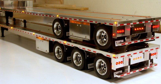 RC4WD Lowboy Jeep | Custom Aluminum Flatbed Trailers for Tamiya Trucks