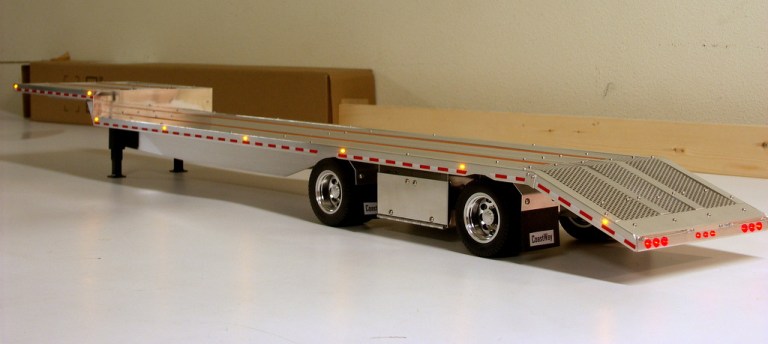 Custom Aluminum Flatbed Trailers for Tamiya Trucks | Realistic flatbed ...